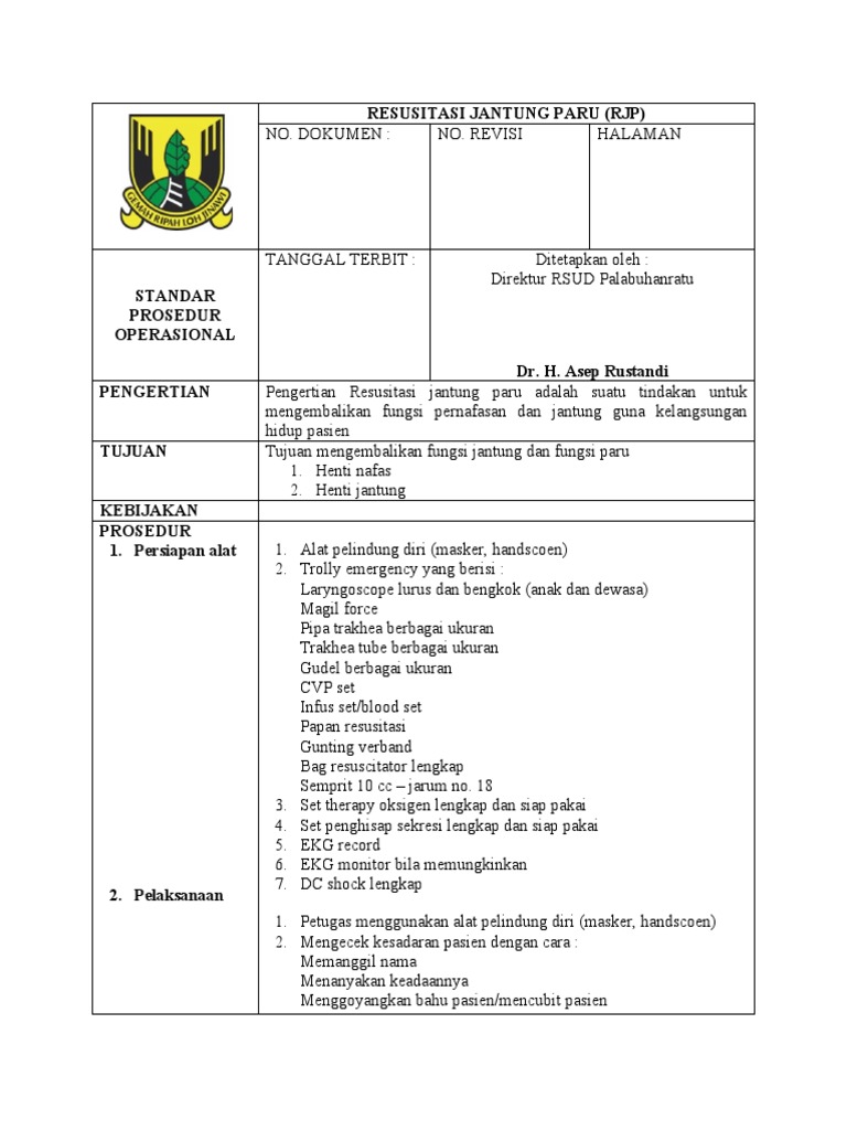 Resusitasi Jantung Paru | PDF | Kesehatan Holistik