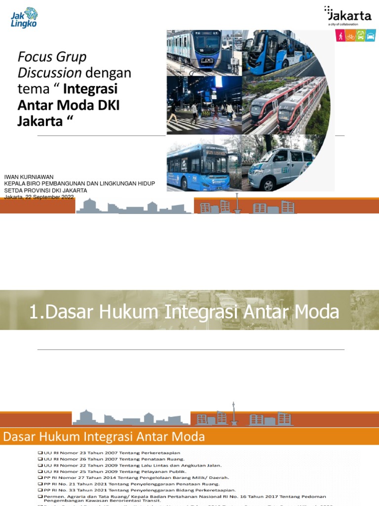 Integrasi Moda Transportasi Jakarta | PDF | Komputer | Teknologi & Rekayasa