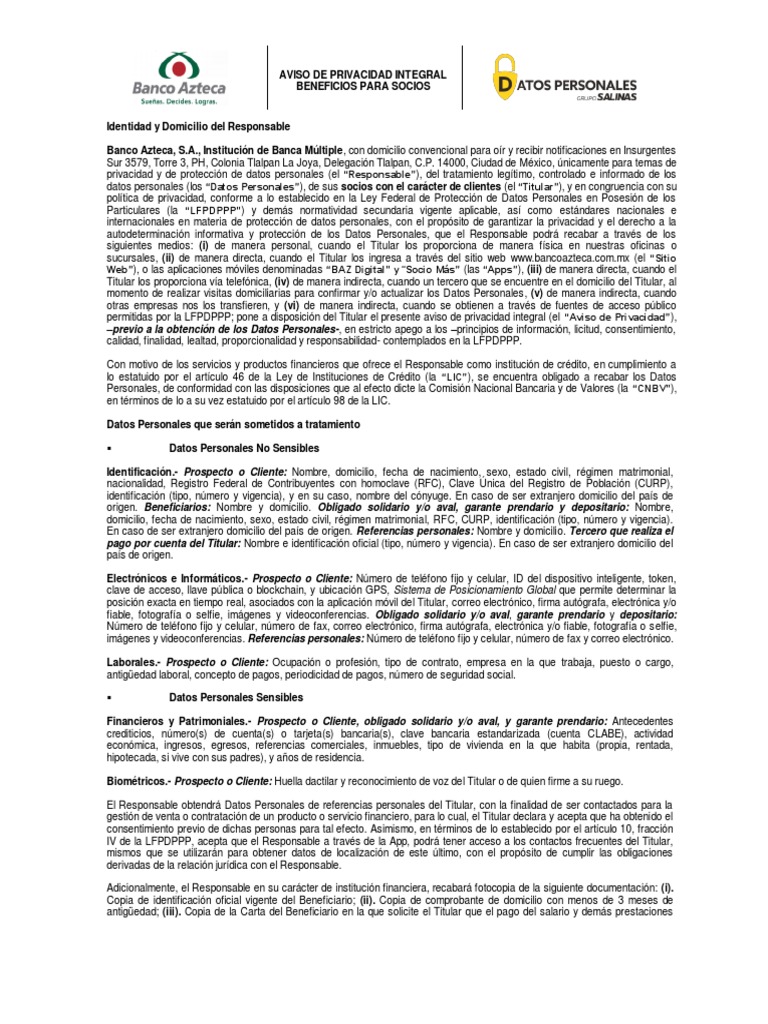 Aviso de Privacidad | PDF | Cookie HTTP | Internet