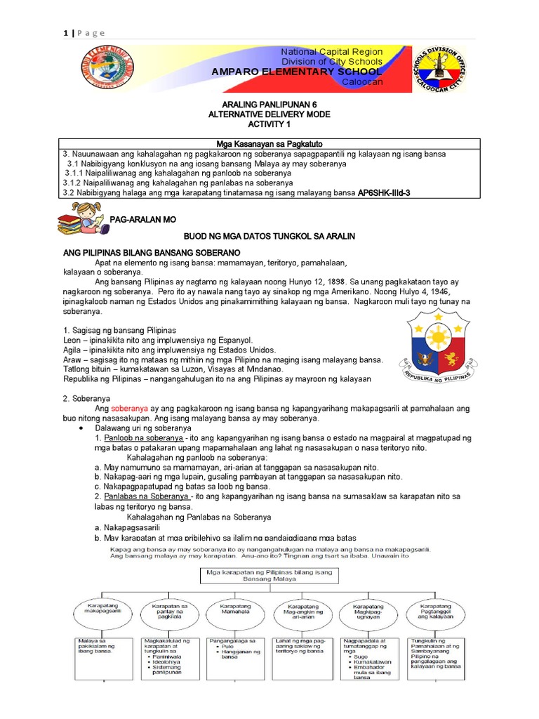 Araling Panlipunan 6 - Adm Q3 | PDF