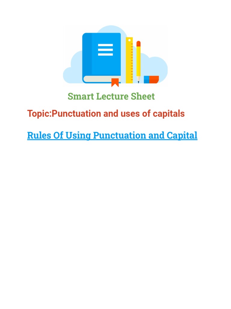 Punctuation and Capitals | PDF