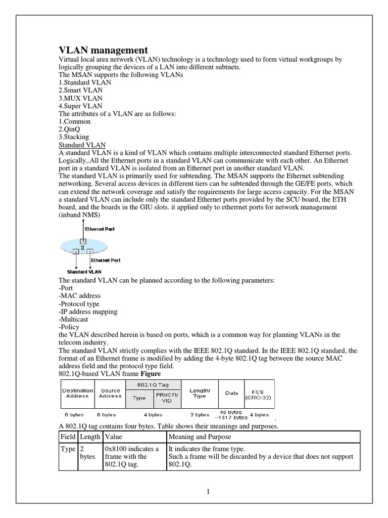 VLAN Management | Download Free PDF | Internet Protocol Suite | Computer Network