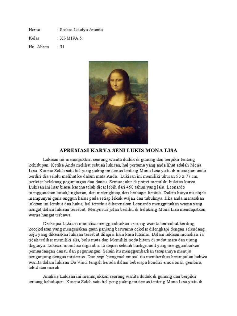 Apresiasi Karya Seni Lukis | PDF