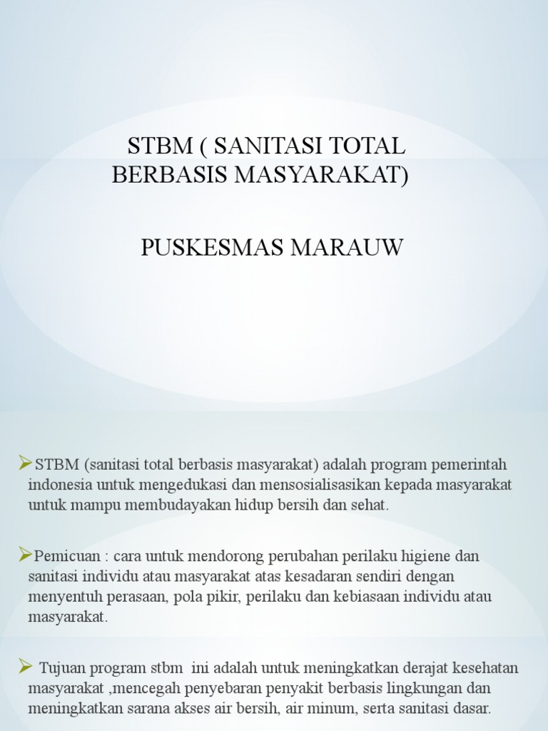 Orientasi STBM | PDF | Griya & Taman