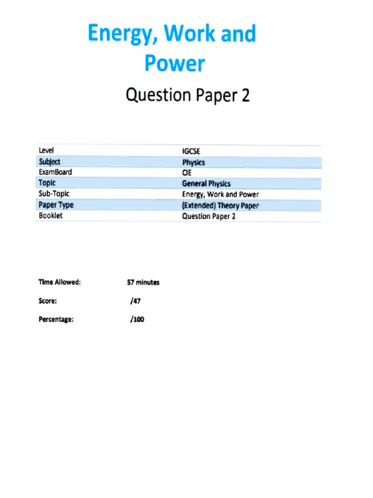 Energy Transfers and Calculations: An Analysis of Questions Regarding ...