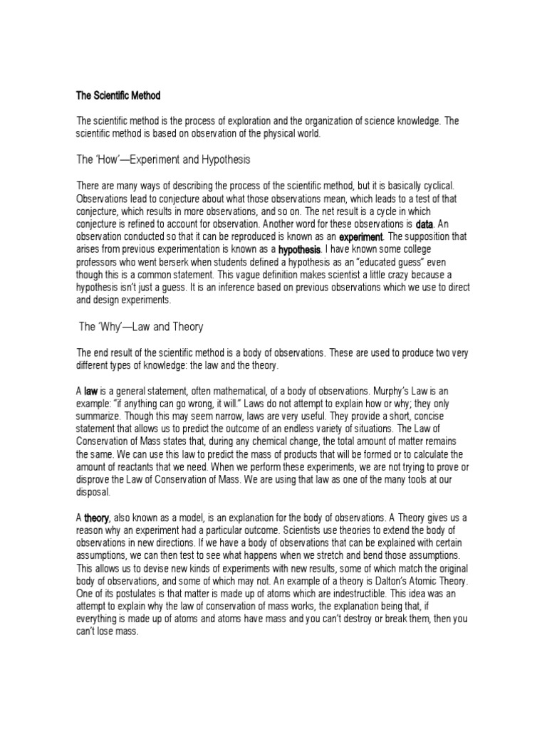 The Scientific Method | PDF | Scientific Method | Science