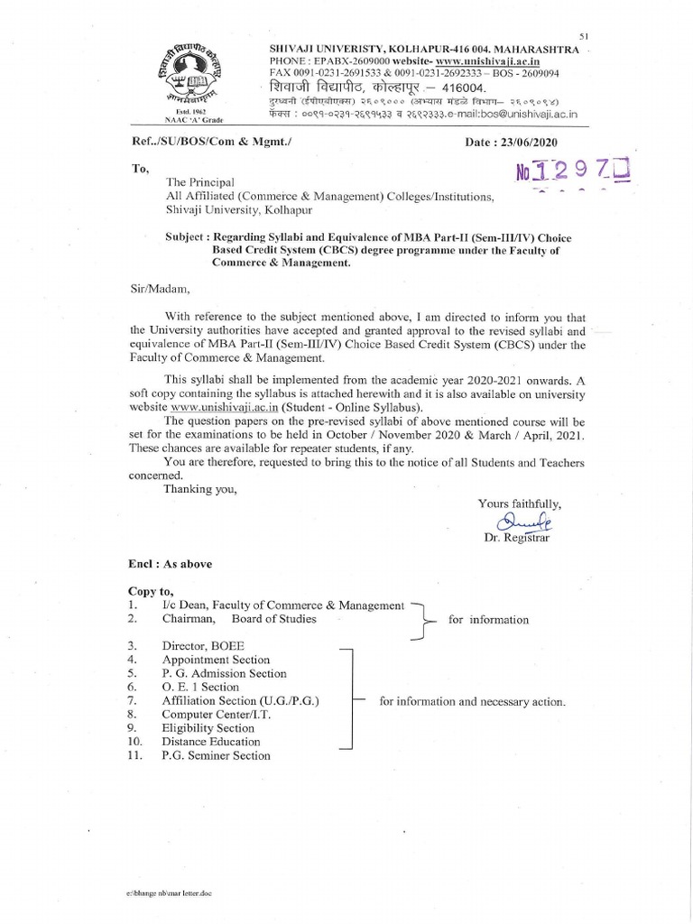 Mba - II Sem III-IV Cbcs Syllabus 2020-21 - Merged 24062020 | PDF ...