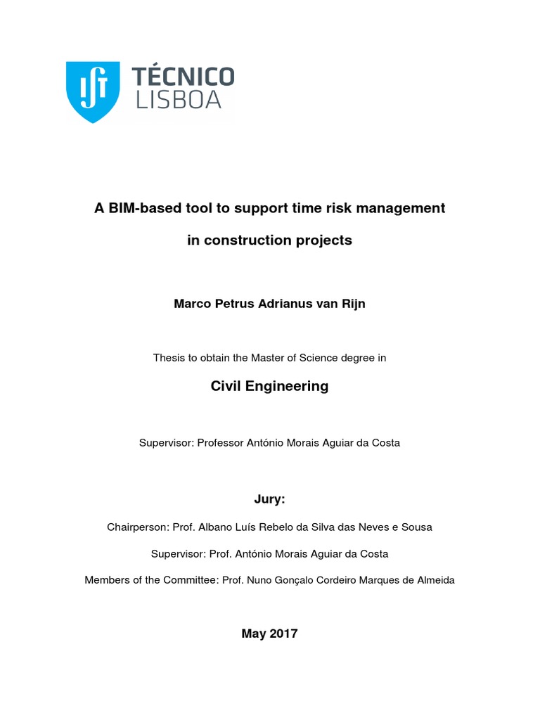 A BIM-based Tool To Support Time Risk Management | PDF | Risk ...