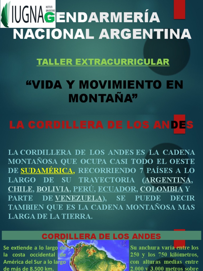 La Cordillera de Los Andes | PDF | Andes | Ciencias de la Tierra