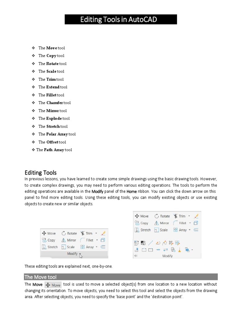 Editing Tools In Autocad PDF Vertex Graph Theory Command Line