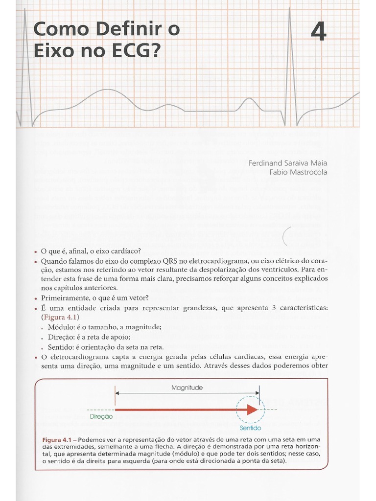 Manual de Eletrocardiografia - Cap. 04 Como Definir o Eixo No Ecg | PDF