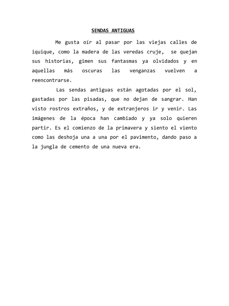 Sendas Antiguas Relatos y Escritos de Michael Morgan Fajardo Varas | PDF