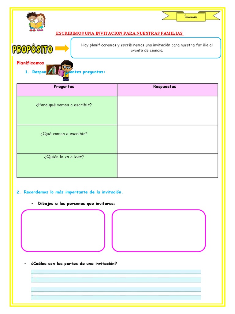 Escribimos Una Invitacion | PDF