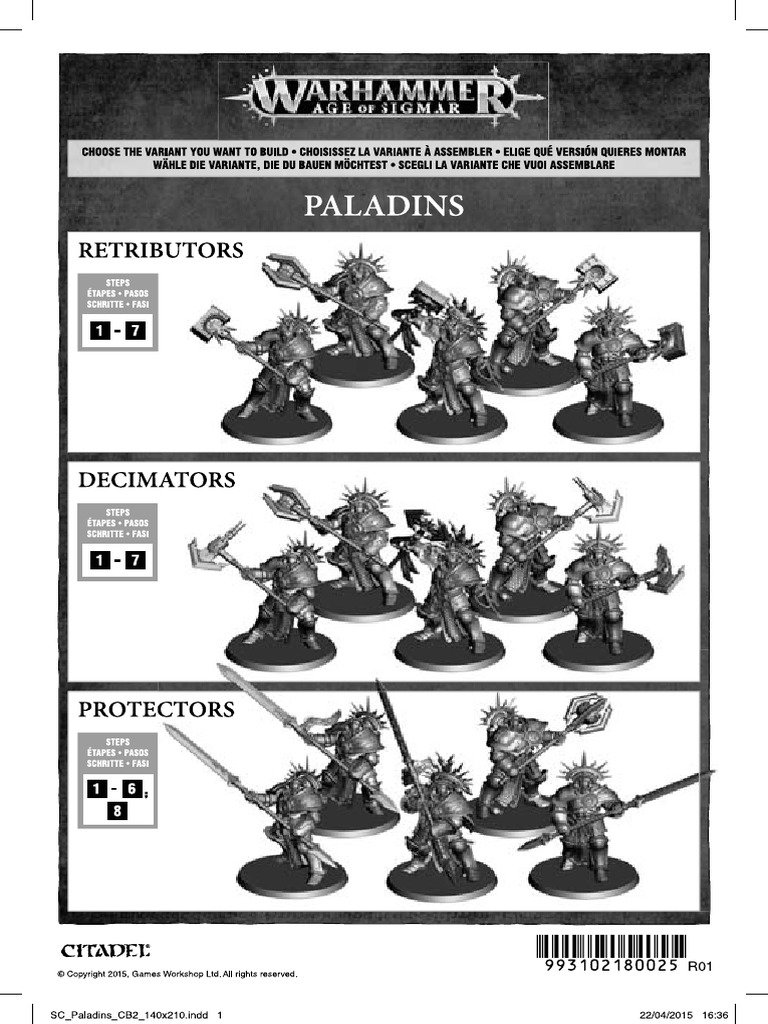 Stormcast Paladin Retributors Liberators Protectors | PDF