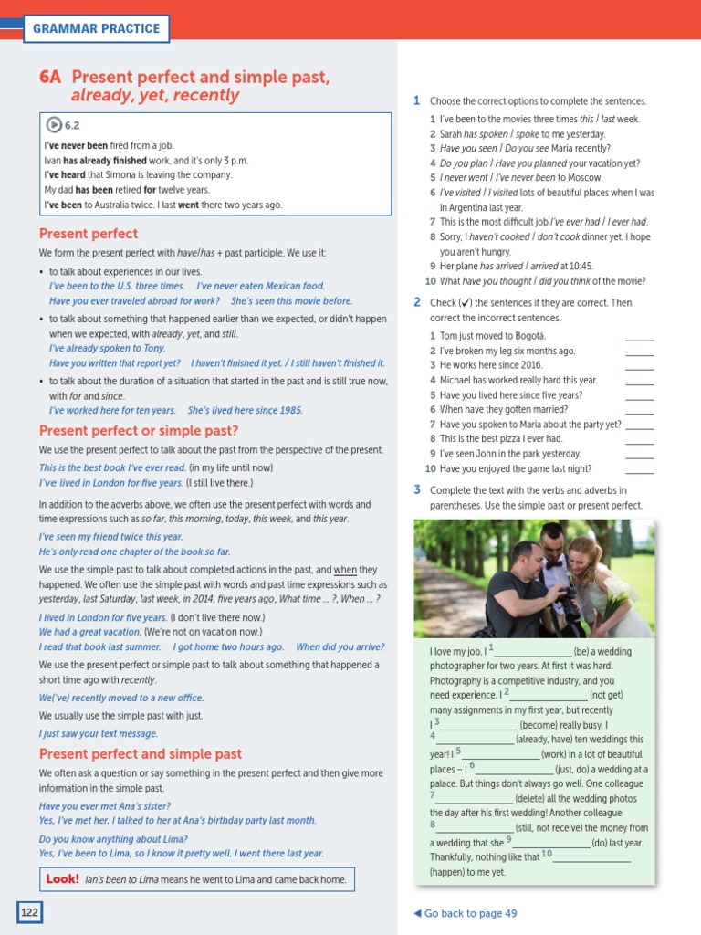 Grammar Present Perfect or Simple Past | PDF | Languages | Foreign Language Studies