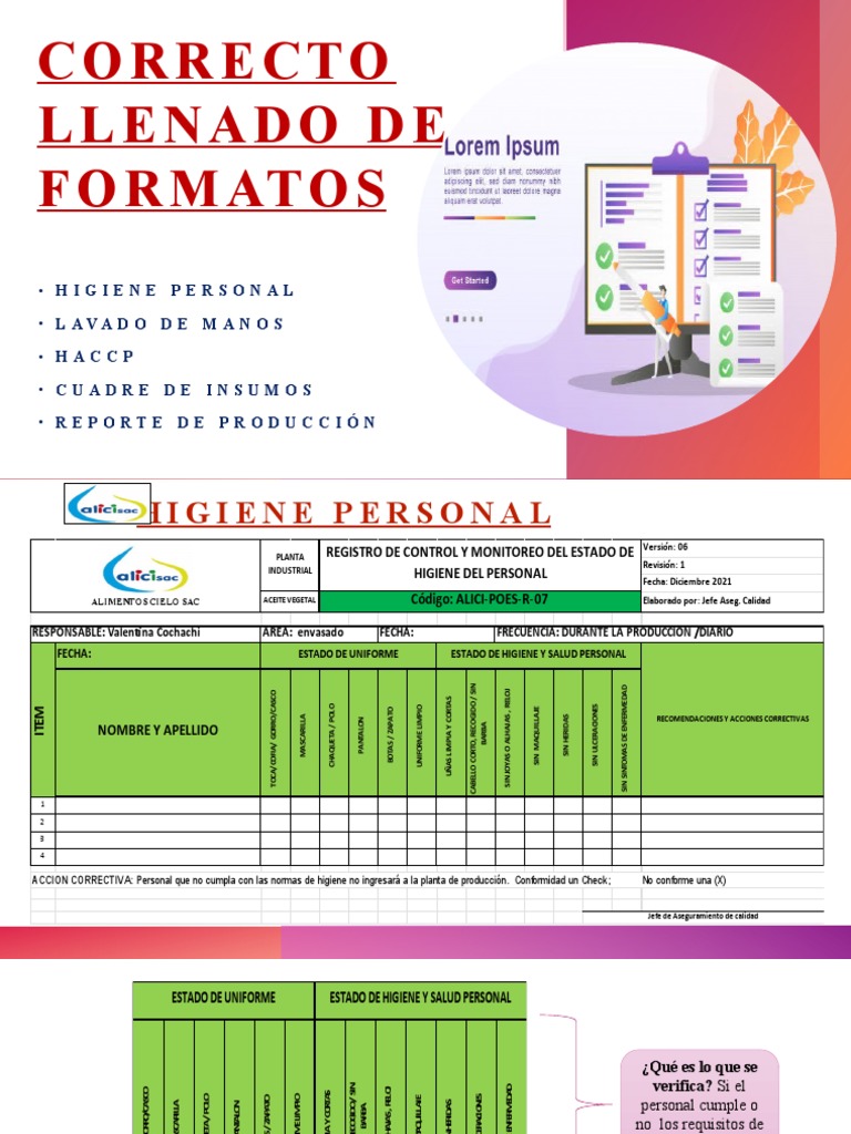 Llenado de Formatos | PDF | Comida y bebida