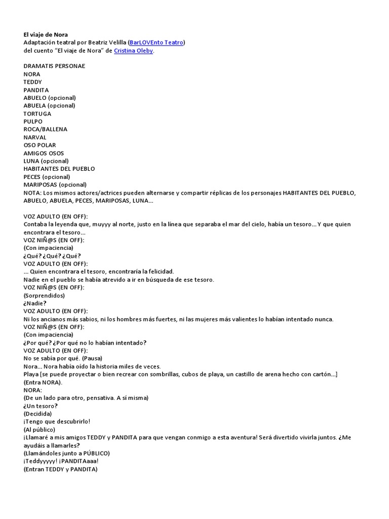 El Viaje De Nora Pdf