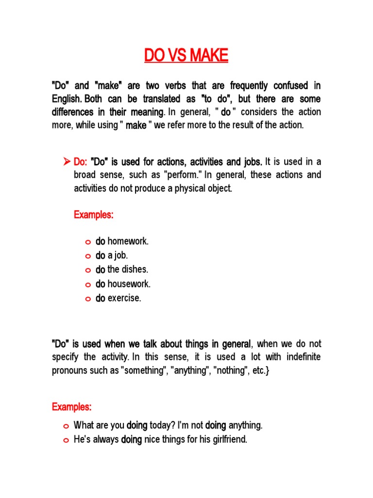 Do VS Make | PDF | Language Arts & Discipline