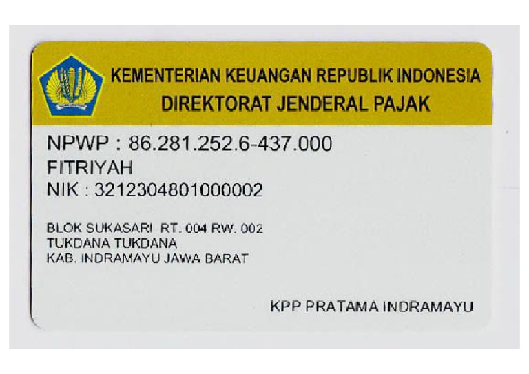 NPWP | PDF