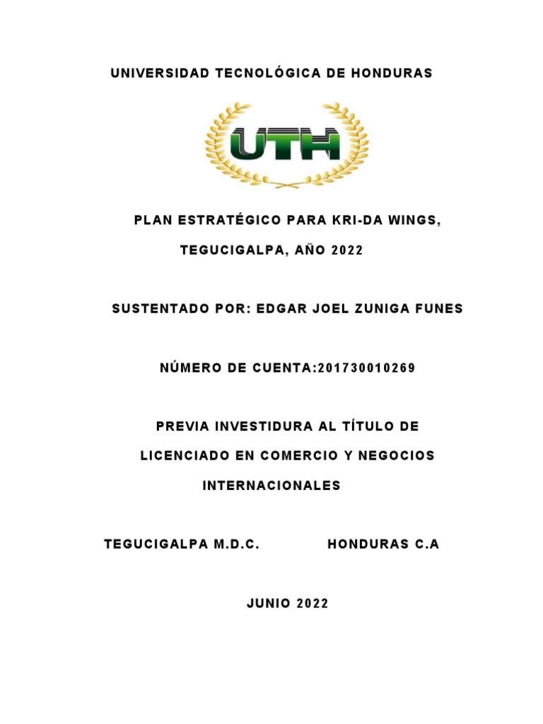 Plan estratégico Kri-Da Wings 2022-2026 | PDF | Pobreza | Pobreza e ...