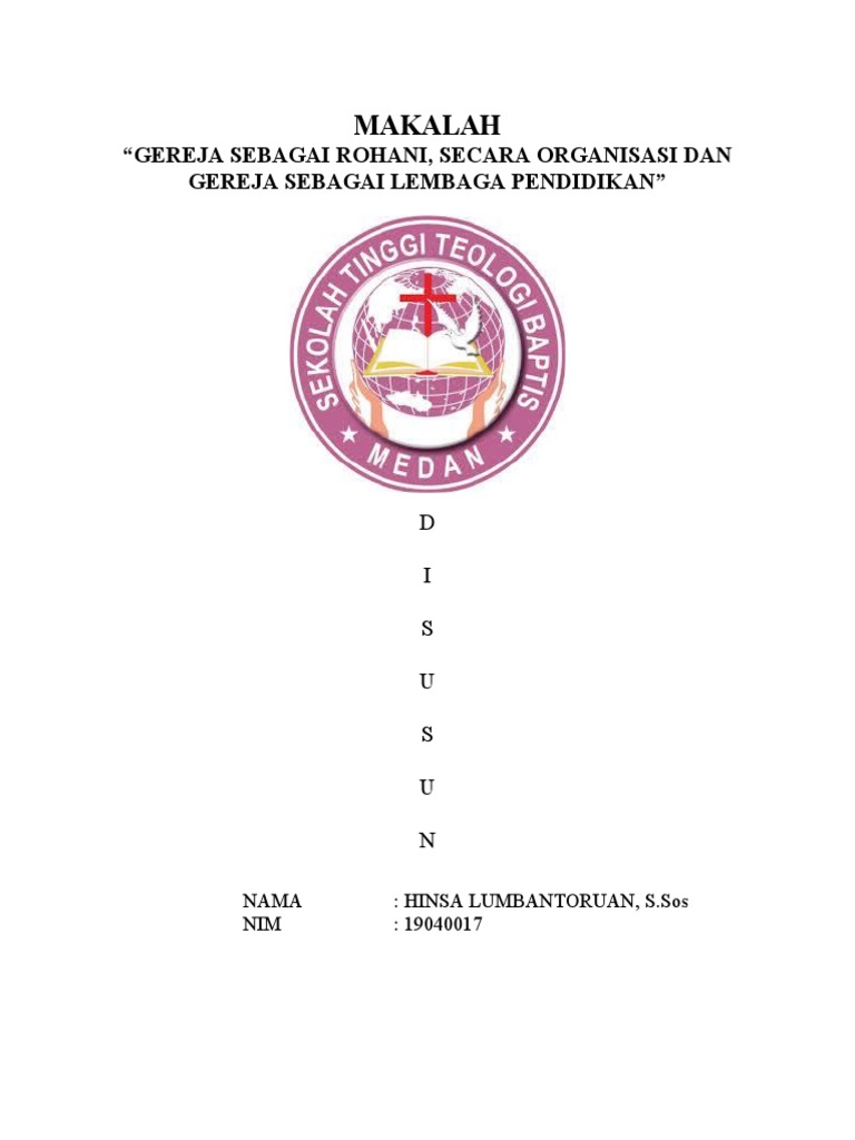 Gereja: Organisasi dan Pendidikan Rohani | PDF