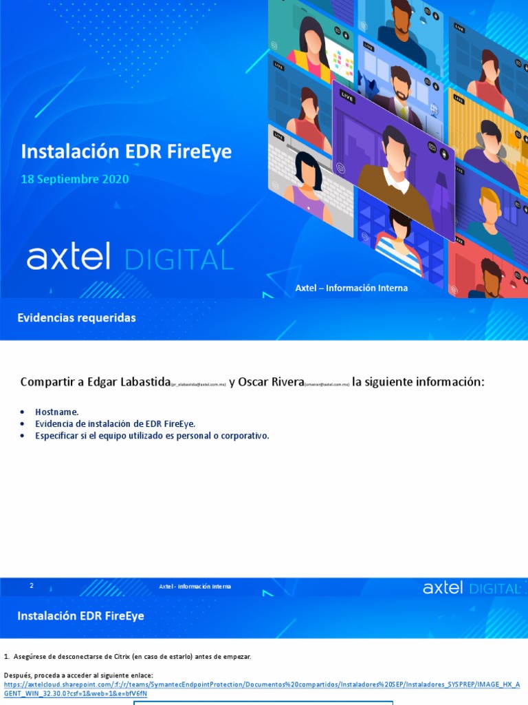 Guía de Instalación EDR FireEye | PDF | Arquitectura de Computadores ...