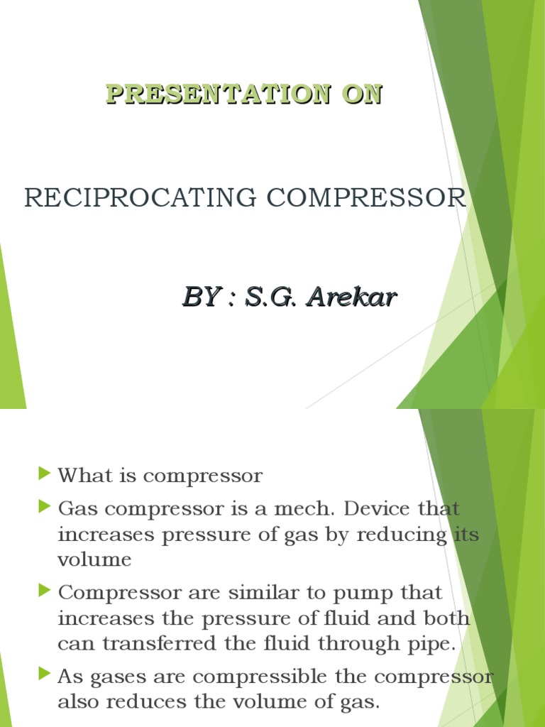 Reciprocating Compressor | PDF | Pump | Equipment