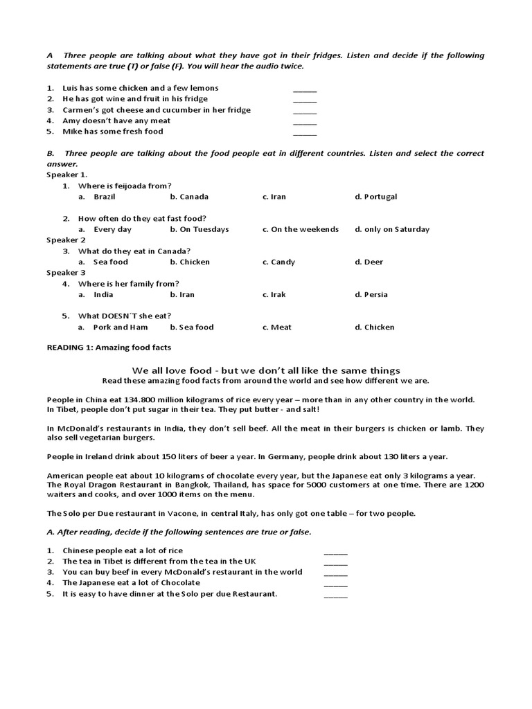 E1 Final Exam Practice | Download Free PDF | Restaurants | Japanese Cuisine