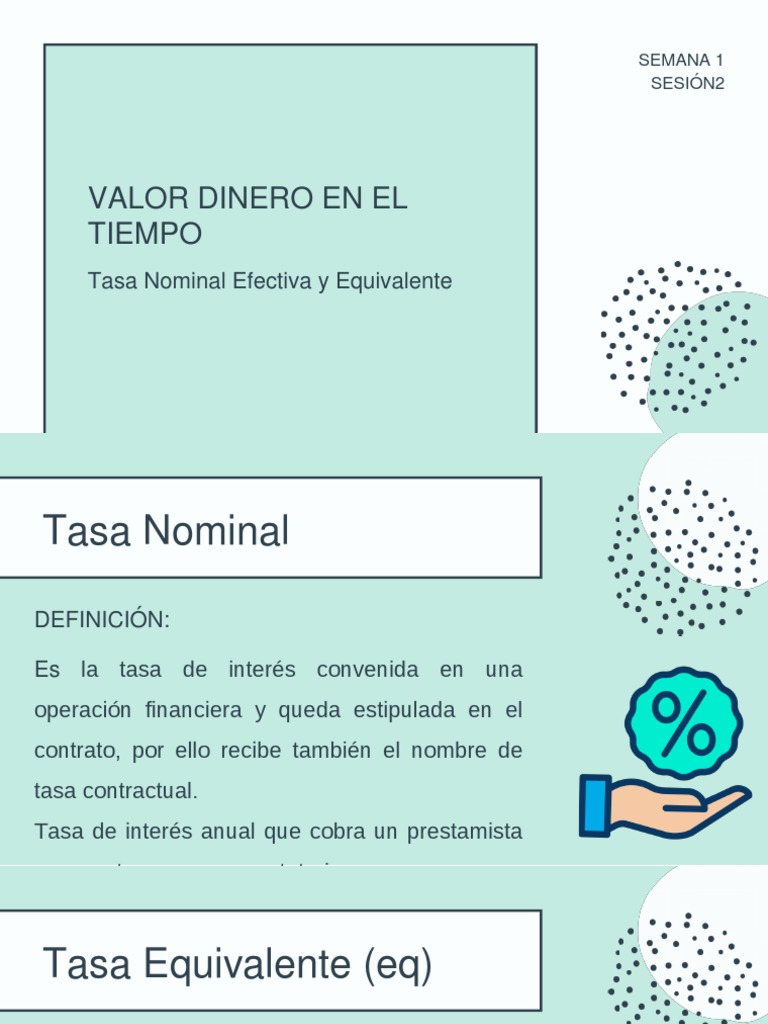 Tasa Efectiva Nominal y Equivalente S1S2 | PDF Tasa Efectiva Nominal y Equivalente S1S2 | PDF
