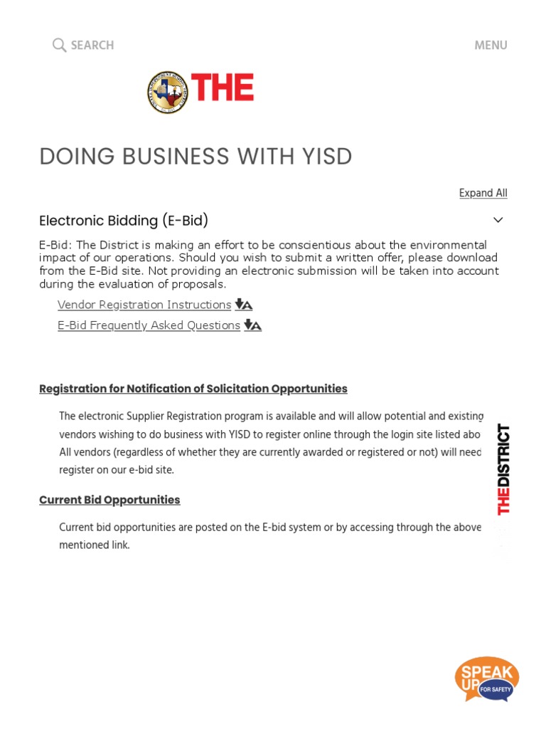 Doing Business With Yisd Doing Business With Yisd | PDF | Cyberspace ...