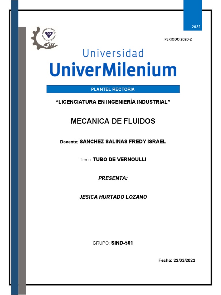 Tubo Venturi | PDF | Gases | Ingeniería mecánica