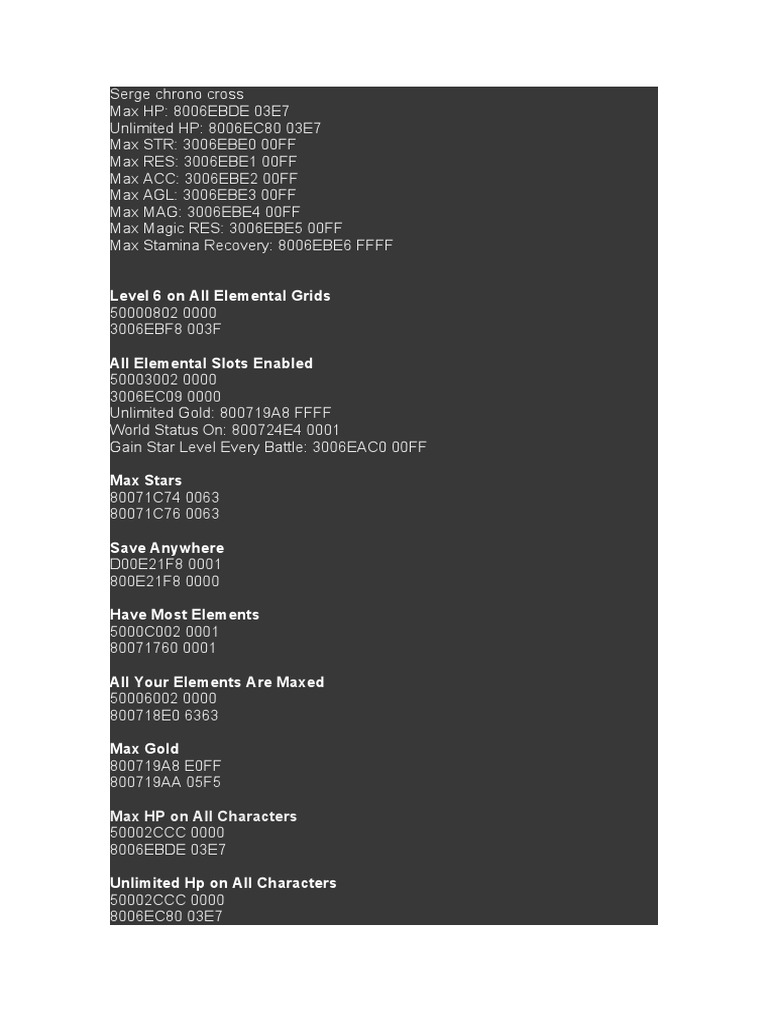 Serge Chrono Cross | PDF