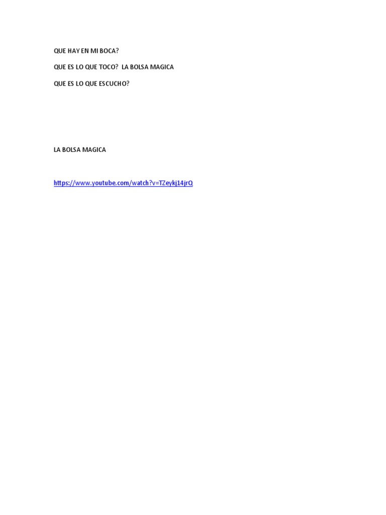 La Bolsa Magica | PDF