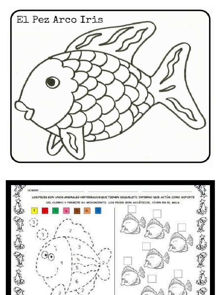 El Pez Arcoiris - Fichas de K y 1ro | PDF