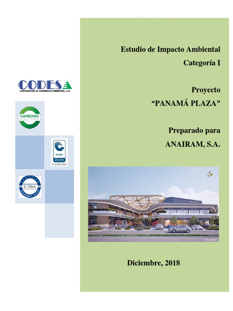 Estudio de Impacto Ambiental, Categoría I | PDF | Evaluación de impacto ...