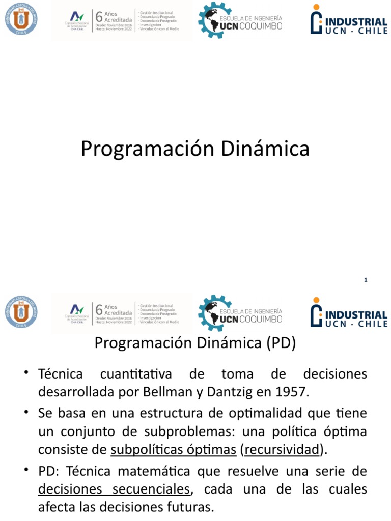 Cap01 - Programación Dinámica | PDF | Programación dinámica | Matemáticas