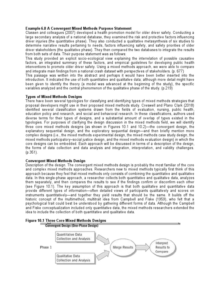 Convergent Mixed Methods Design Overview | PDF | Statistics ...