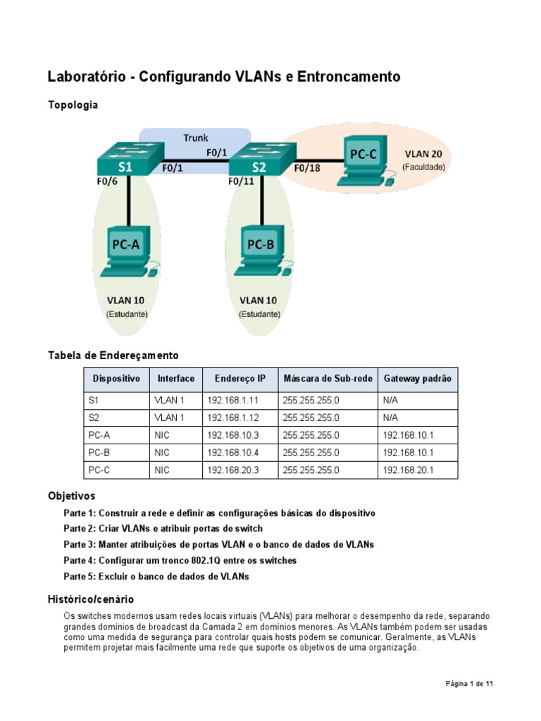 VLANs and Trunking | PDF | Rede de computadores | Comutador de rede