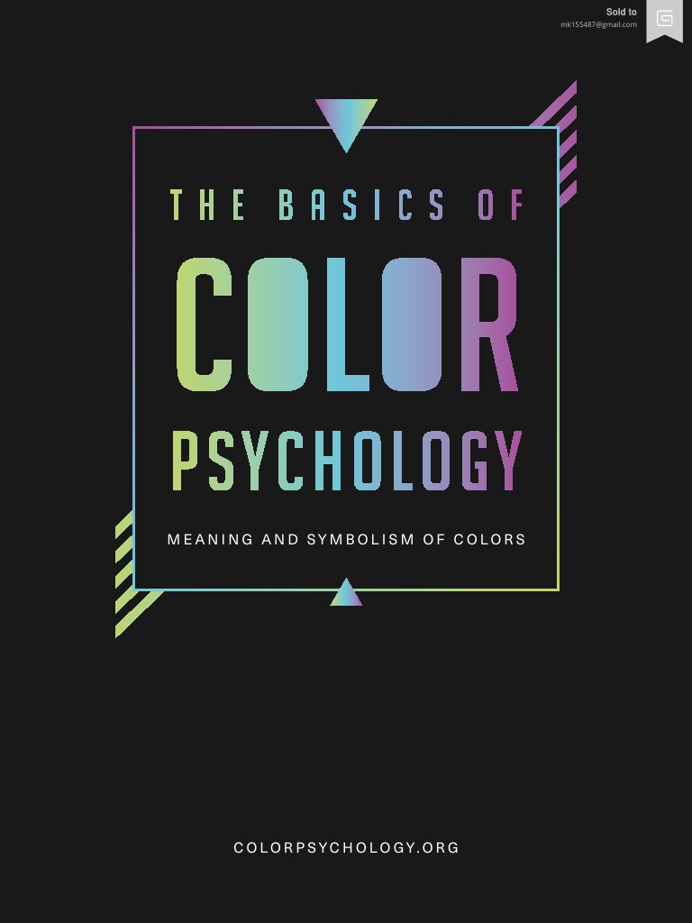 Elledge Celia - The Basics of Color Psychology. Meaning and Symbolism ...