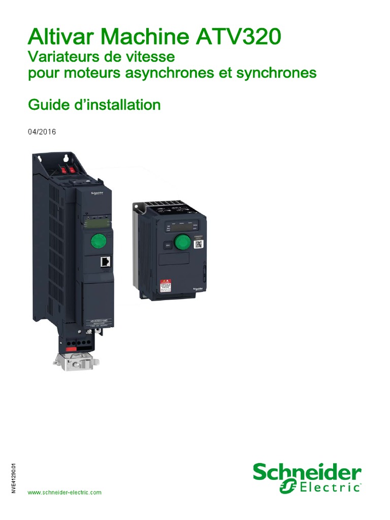 ATV320 Installation Manual FR NVE41290 01 | PDF | Sécurité | Application