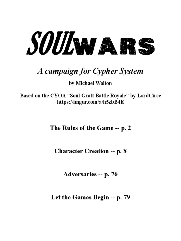 Soul Wars | PDF | Bow And Arrow | Noun