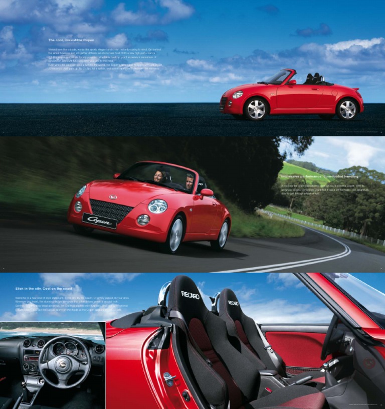 Brochure Daihatsu Copen Pdf Airbag Anti Lock Braking System