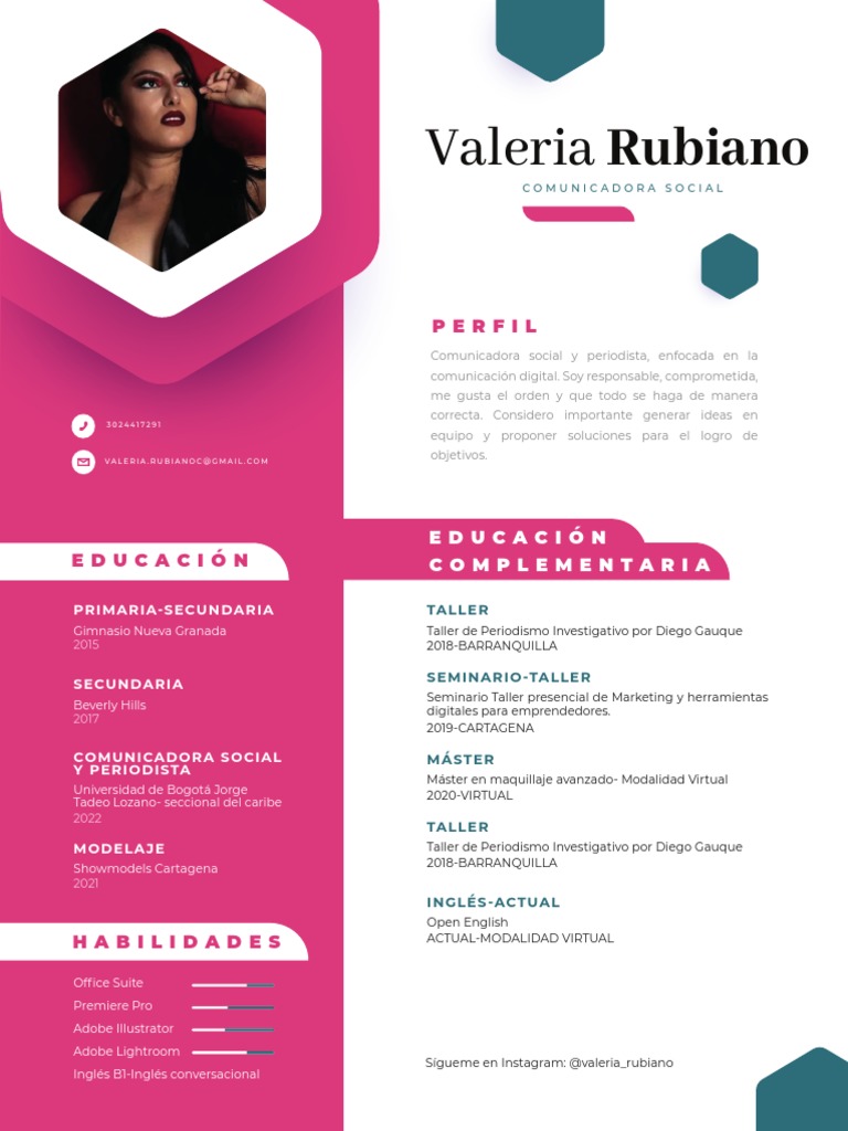 CV Valeria Rubiano | PDF | Software de la aplicacion | Business