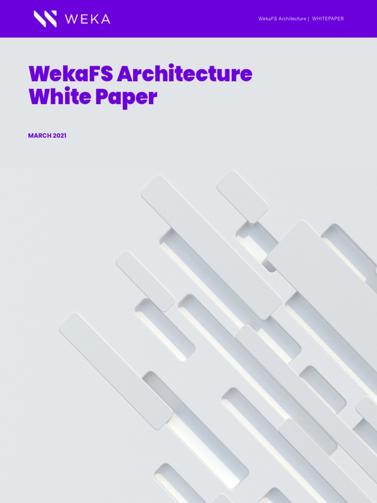 Weka - Architectural - WhitePaper-W02R6WP201812-1 | PDF | Cloud ...