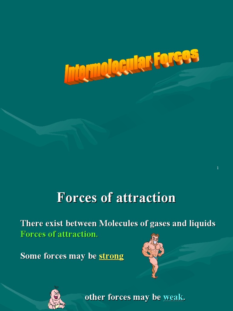 Chemistry: Forces of Attraction | PDF | Intermolecular Force | Chemical ...