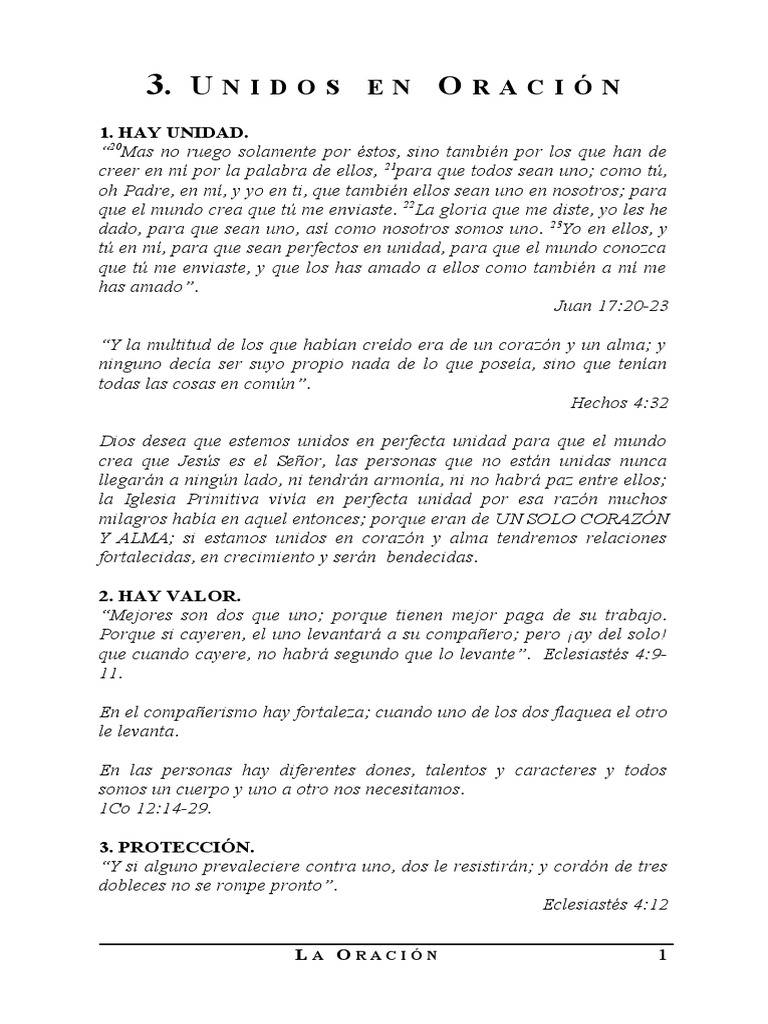 La Oracion Unida | PDF | Oración
