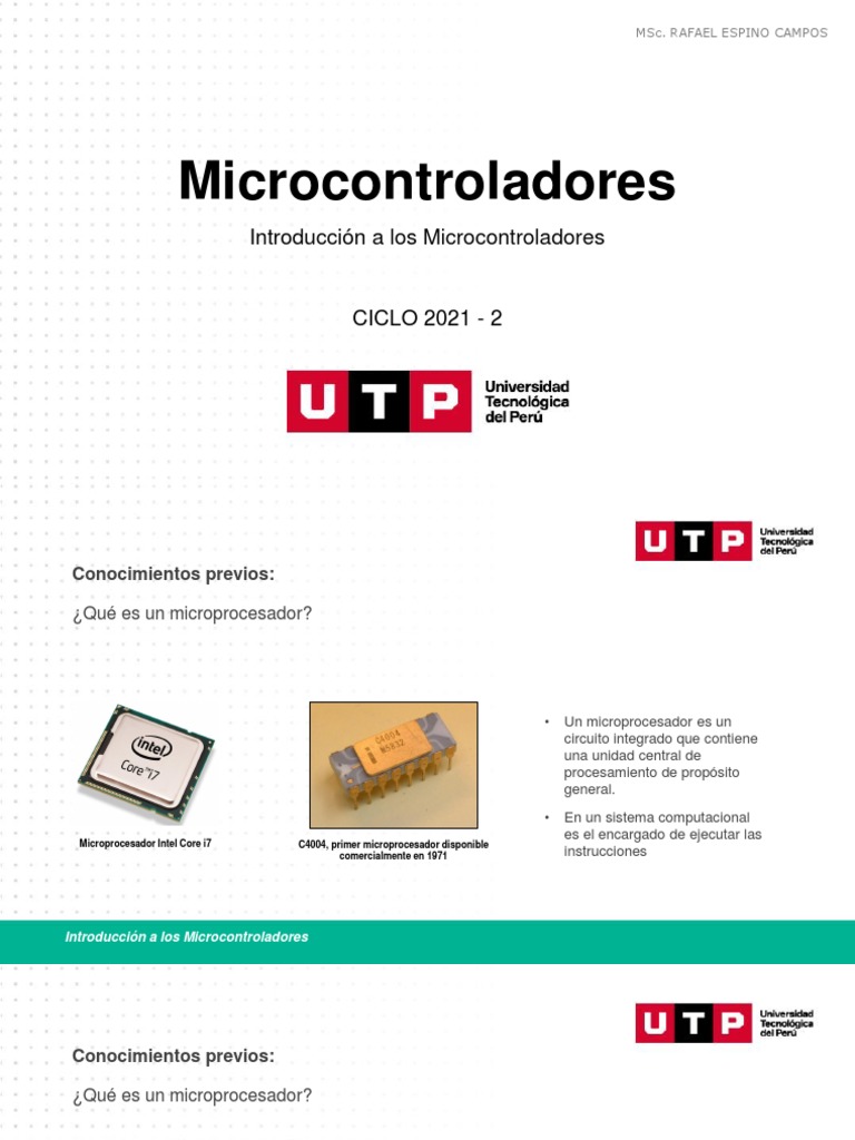 S06.s1 - Material | PDF | Microcontrolador | Microprocesador