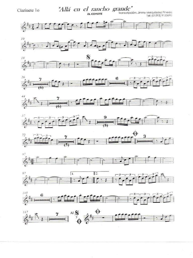Alla en El Rancho Grande - El Coyote | PDF