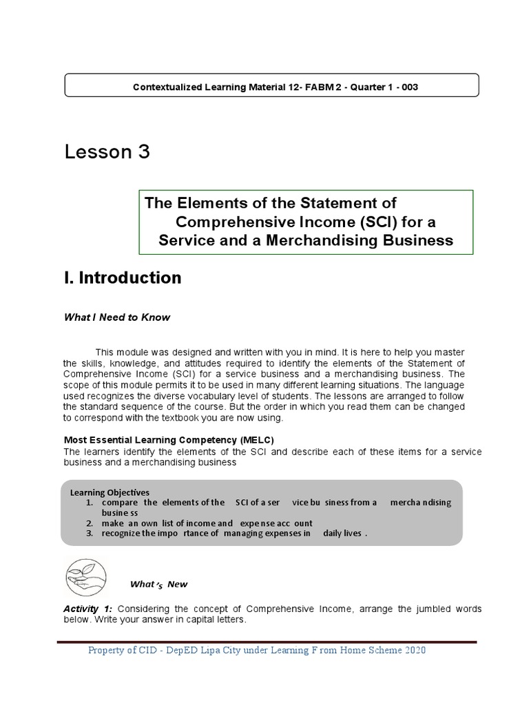 2 Abm Fabm2 12 W1 Melc 2 1B | PDF | Income | Income Statement