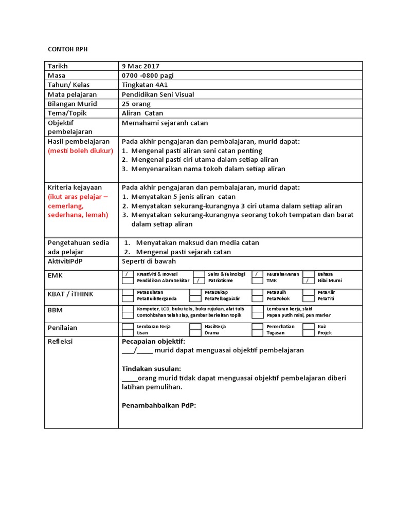 Contoh RPH | PDF
